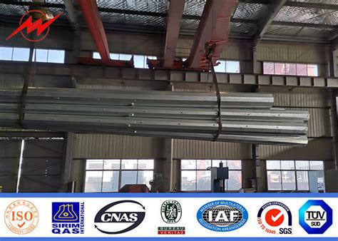 70ft 2 Cections Galvanized Light Pole 2000kg Philippines Ngcp Standard