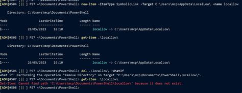 `remove Item Whatif` On Junctions And Symboliclinks Reparsepoints Doesnt Honor ` Whatif