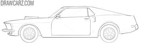 Muscle Car Drawings Step By Step