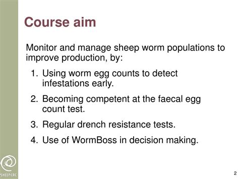Ppt Internal Parasite Control In Sheep Powerpoint Presentation Free Download Id 1284790
