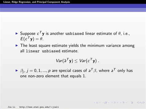 linear ridge regression and principal component analysis