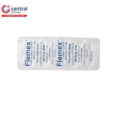 [chÍnh HÃng] Thuốc Flemex 375mg Trị Rối Loạn Hô Hấp Và Viêm Xoang