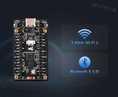 Esp32 C6开发板19寸lcd显示触摸屏172×320带rgb灯sd St7789 Cst816