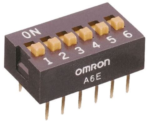 A6t 2102 Omron Omron 2 Way Through Hole Dip Switch Dpst 616 0978 Rs