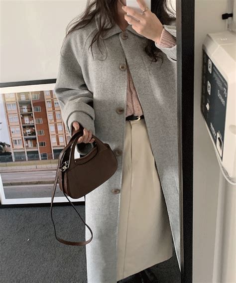 울80 이프 싱글 핸드메이드 코트 2color 에이블리