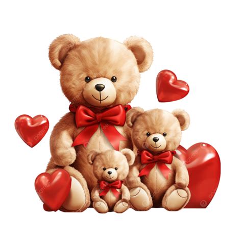 Adorable Teddy Bears Holding Hearts Radiate Sweetness And The Essence