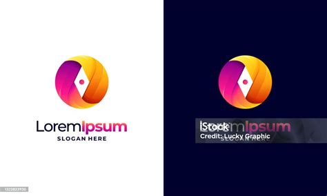 Simple Modern Compass Designs Vector Navigation Map Template Stock