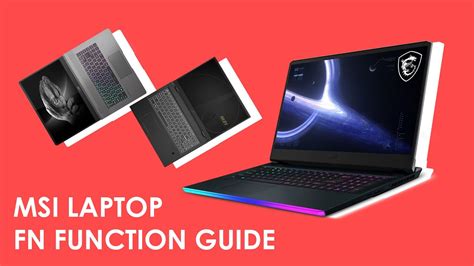 Msi Laptop Keyboard Fn Function Guide Youtube