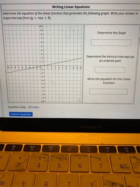 Solved Writing Linear Equations Determine The Equation Of Chegg Com