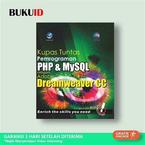 Jual Buku Kupas Tuntas Pemrograman PHP Dan MySQL Dengan Adobe Dreamweaver CC Original Shopee