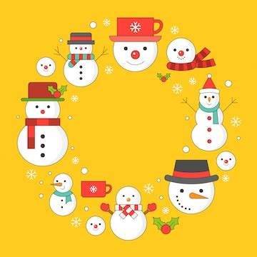 Premium Vector Snowman Icon On Background For Christmas Holidays