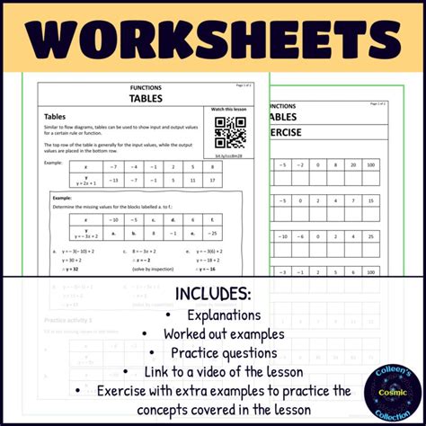 Function Table Worksheets Grade 4 Functions In Coordinate Grid 1