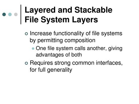 Ppt File System Extensibility And Non Disk File Systems Powerpoint