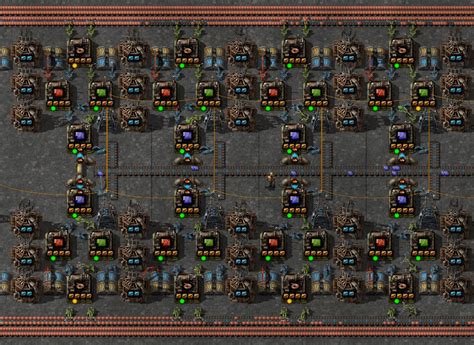 Lategame Beaconed Direct Insertion Processing Units ~450 Min R Factorio