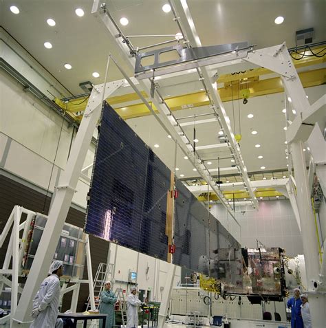 ESA Artemis Solar Array Deployment Test In ESTEC S Facilities
