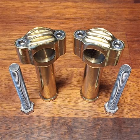 Solid Brass Risers For 1 Bars Rogue Motorcycles