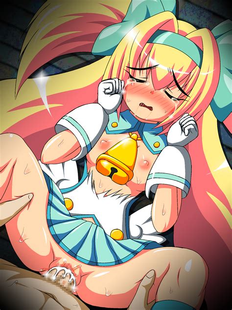 Rule 34 Bell Blazblue Blonde Hair Blush Breasts Closed Eyes Clothed