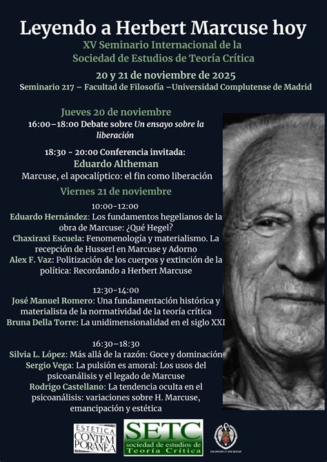 Leyendo A Herbert Marcuse Hoy Setc