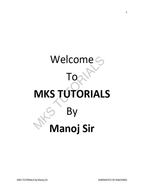 Kdm Mod 1 Pdf Machines Acceleration