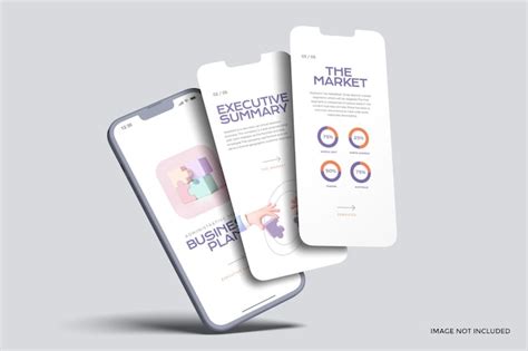 전화 및 화면 Ui Ux 앱 프레젠테이션 목업 프리미엄 Psd 파일