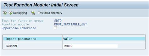 ABAP Mania Function Module DDUT TEXTTABLE GET To Determine Text Table