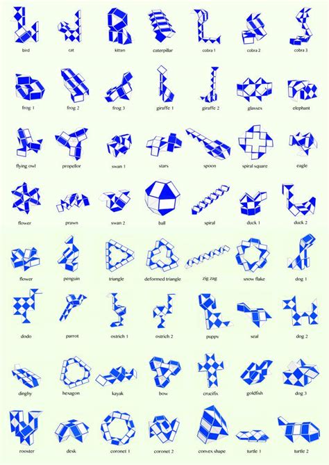 Tren Gaya 23 Rubik Snake Designs