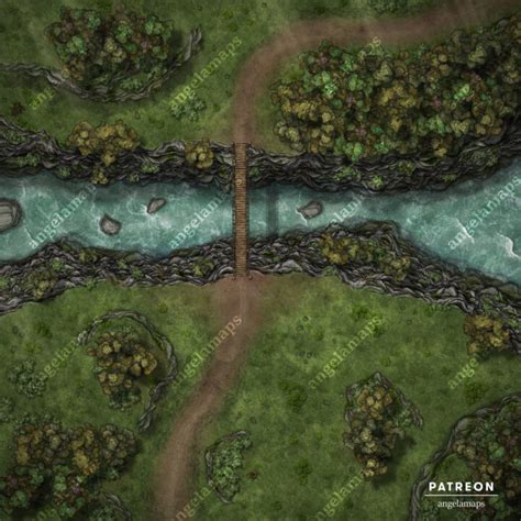 Old Rope Bridge Animated Battle Map Pack With Foundry Vtt Spooky