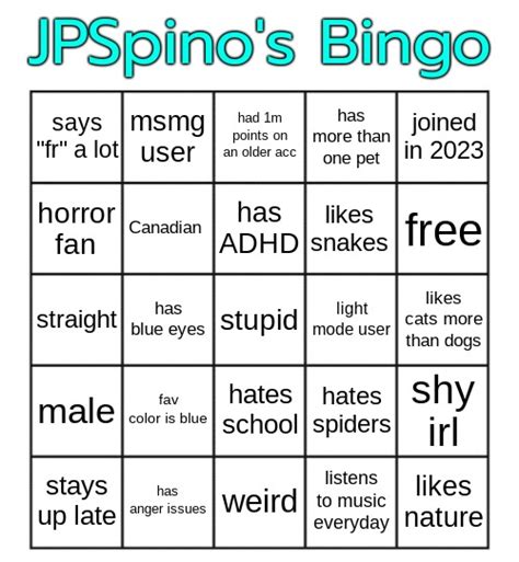 Jpspinos Bingo Blank Template Imgflip