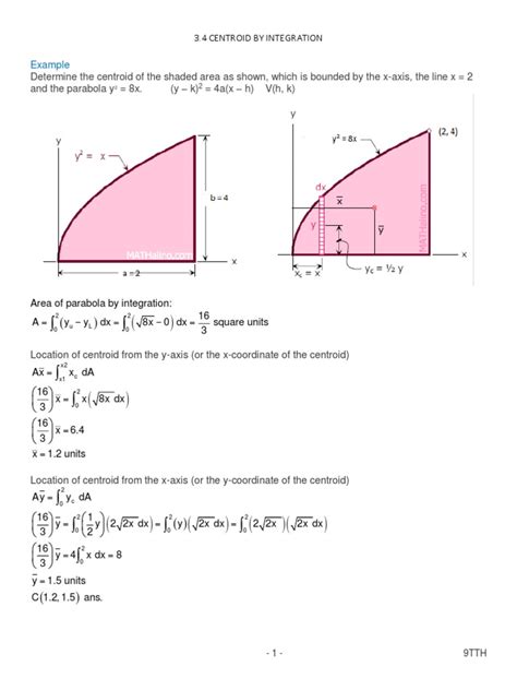 Centroid By Integration Pdf