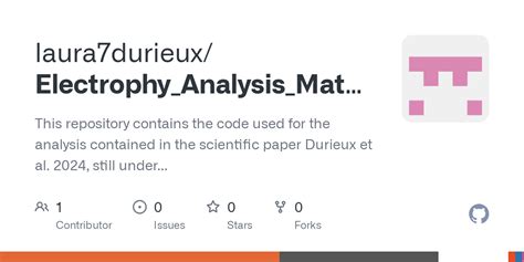 Github Laura7durieuxelectrophyanalysismatlabcodepaper2024 This Repository Contains The