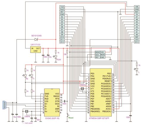 Arduino Uno Smd Ch340 Devre Şeması Özgür Koca
