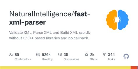 GitHub NaturalIntelligence Fast Xml Parser Validate XML Parse XML