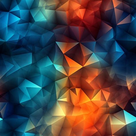Premium Ai Image A Close Up Of A Colorful Abstract Background With Triangles Generative Ai