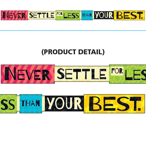 Never Settle 10 Ft Banner Teachers Bazaar Teachers Bazaar