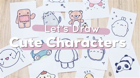 Lets Draw Cute Characters Totoro Baymax Pusheen And More