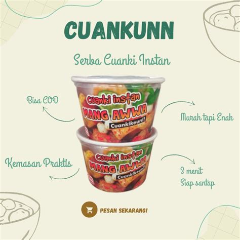Jual Cuanki Mie Instan Mang Awwa Bandung Kemasan Bowl Enak Murah Meriah
