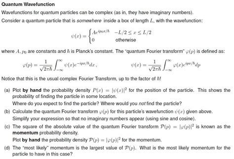 Solved Quantum Wavefunction Wavefunctions For Quantum