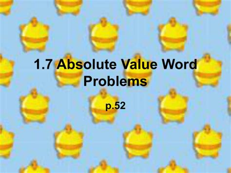 Absolute Value Word Problems Solving Inequalities