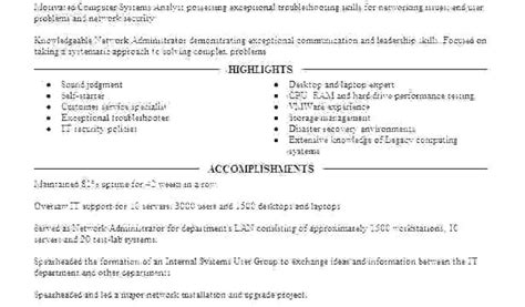 System Administrator Fresher Resume Format Sample Resume For Linux System Administrator Fresher