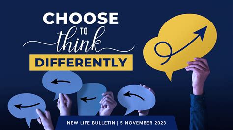 Choose To Think Differently New Life Assembly Of God Church