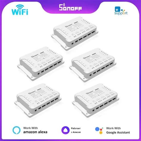 Sonoff 4ch R3 4ch Pro R3 4 Gang Wi Fi Smart Switch Module Voice Control Interlock Inching