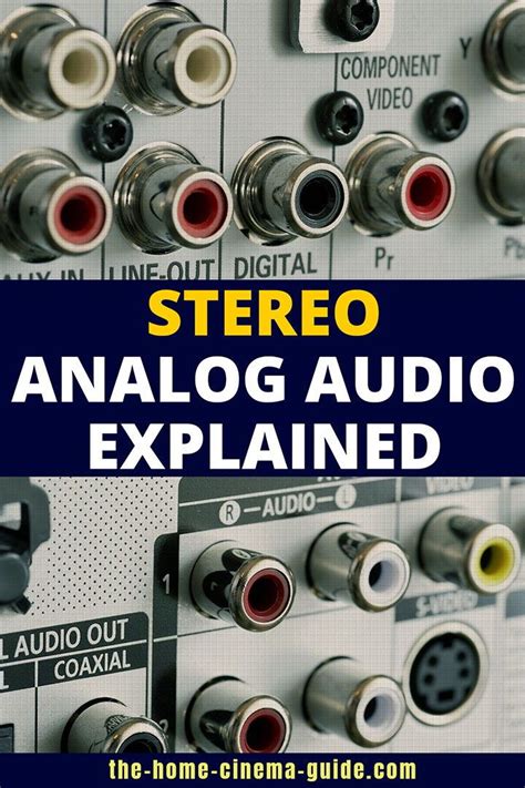 Stereo Analog Audio Explaining How To Use It