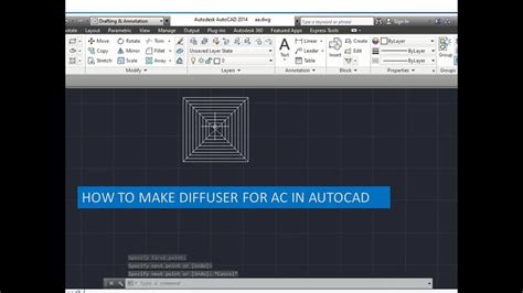 How To Draw Diffuser In Autocad Youtube