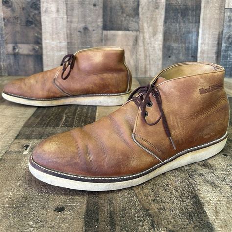 Red Wing 595 Chukka Leather Lace Up Work Boots Mens 11 5 B Etsy