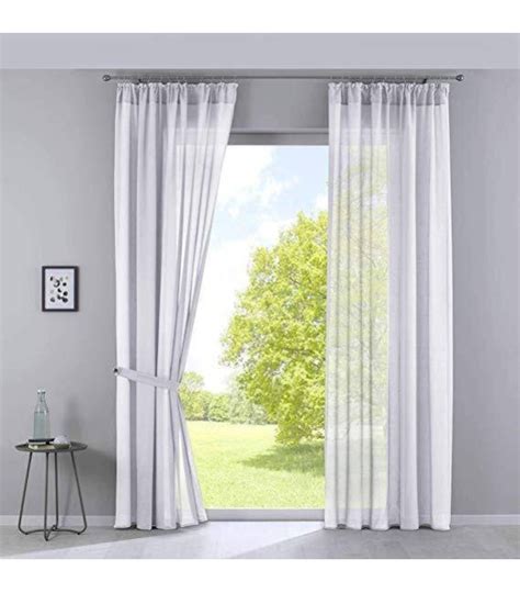 Готово полупрозрачно перде от мек памучно полиестерен воал серия НИЦА