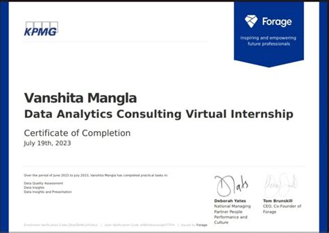 Hello Connections Recently I Have Completed My Kpmg Data Analytics