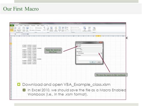 Vba And Macro Creation Using Excel Dsc340 Mike Pangburn Ppt Download