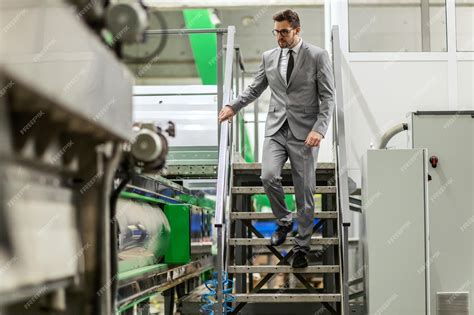 Premium Photo Angry Businessman In A Factory The Disgruntled Manager
