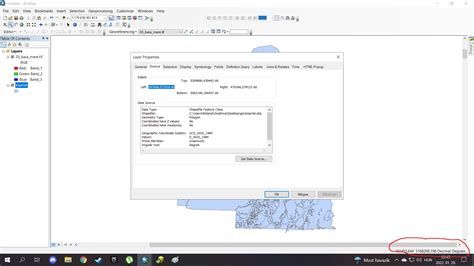 Solved Shp And Tiff File Not Fitting In Arcmap 1041 Esri Community