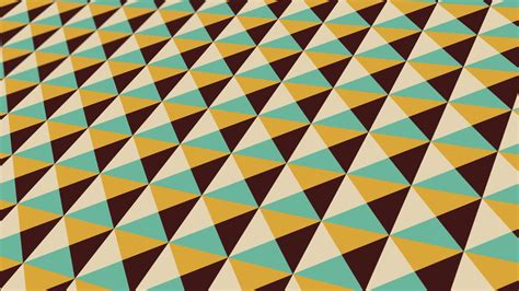 Animated Abstract Pattern With Geometric Elements In Retro Vintage Tones Gradient Background